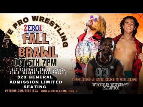 Full Match: Joey Pierson vs Myles Mercer vs Victor Analog - Zero1 USA ...