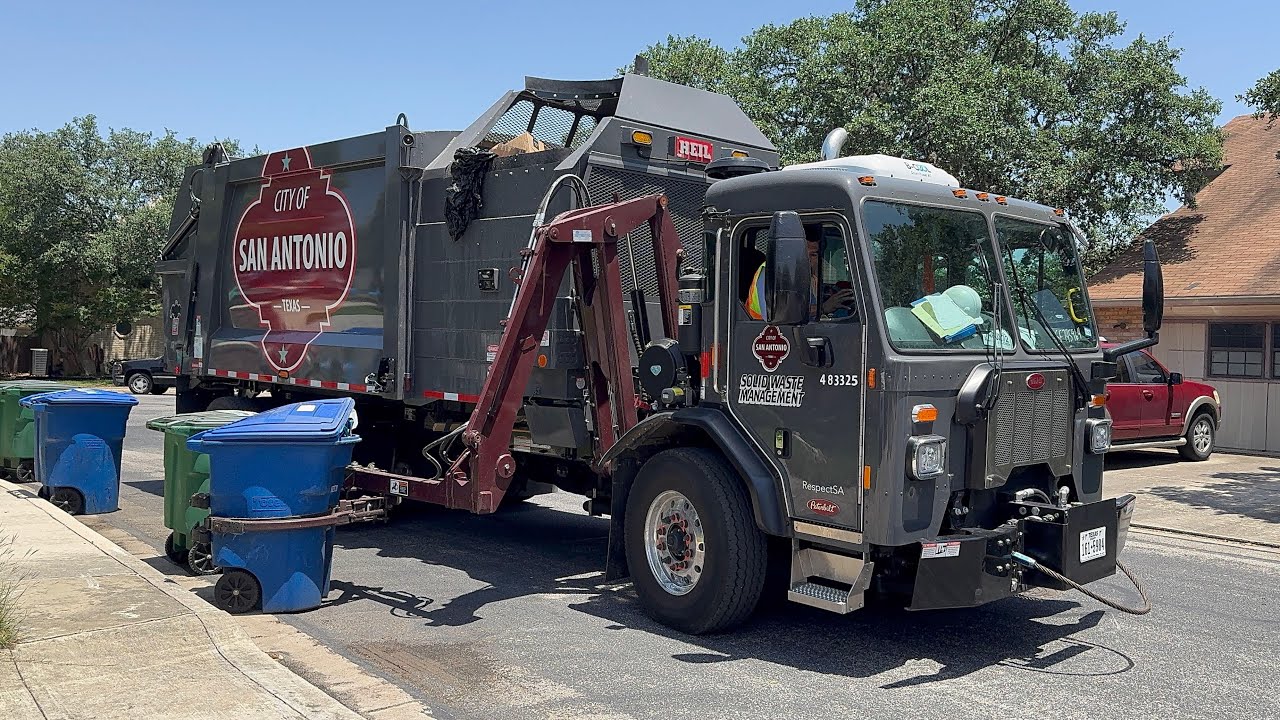 City of San Antonio: Brand New Peterbilt 520 Heil Python Garbage Trucks ...