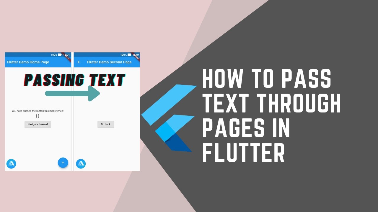 Pass Text Through Pages In Flutter App Development Flutter With 1534
