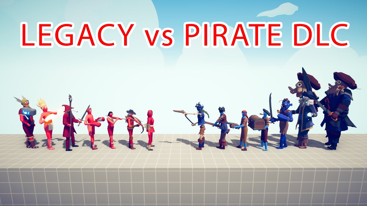 LEGACY Team vs PIRATE DLC Team - Totally Accurate Battle Simulator TABS ...
