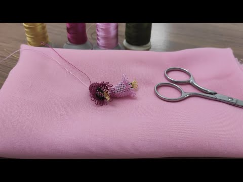 97 / Çan modeli iğne oyası nasıl yapılır☑️ İp nasıl eklenir ☑️ Bell model making.
