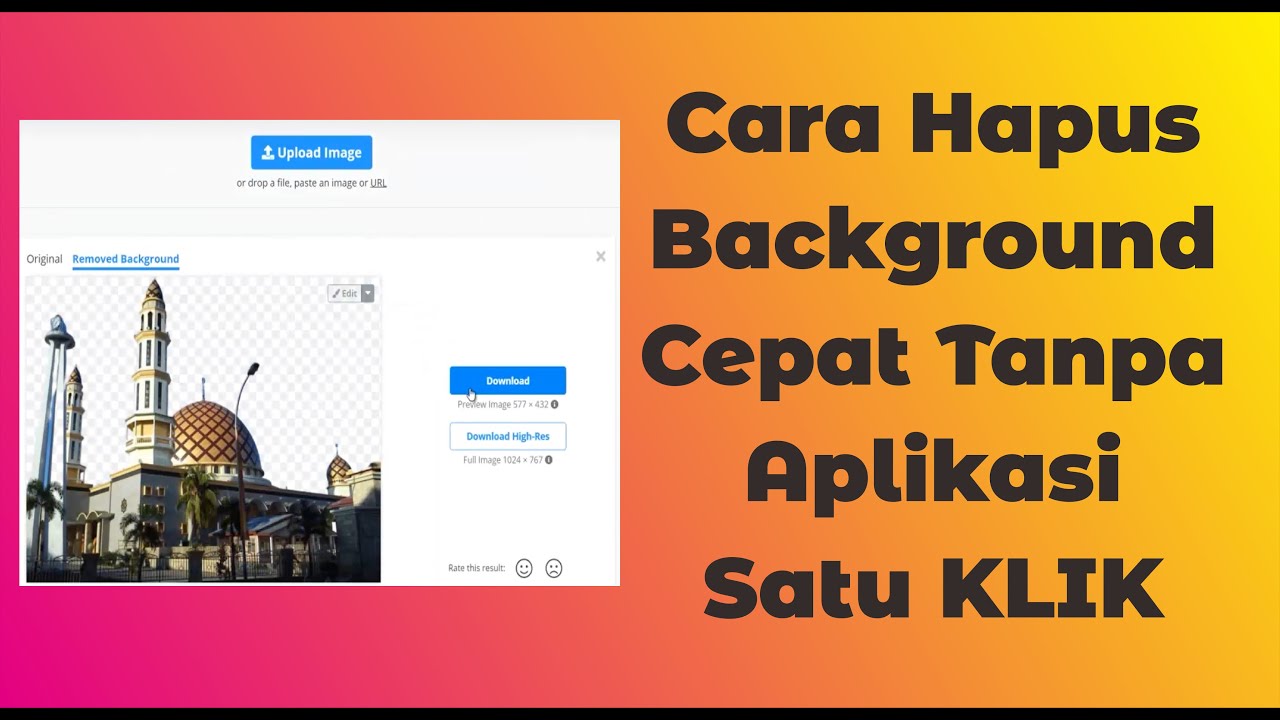 Cara hapus background foto tanpa Aplikasi dengan Cepat | Satu KLIK ...