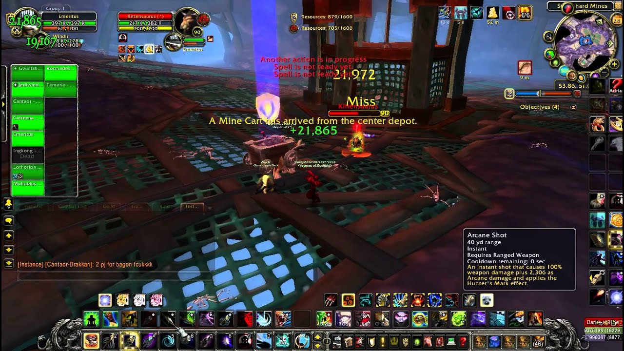 World of Warcraft - Silvershard Mines (Alliance BG) - YouTube