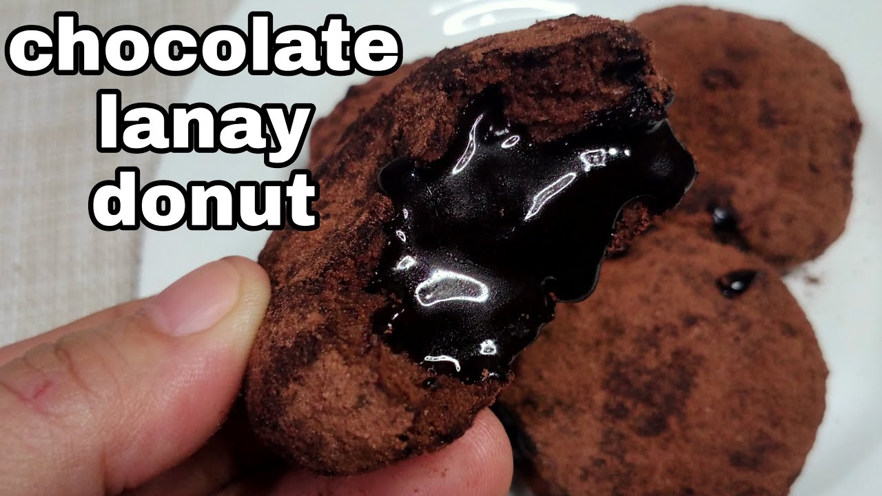 HOW TO MAKE CHOCOLATE LANAY DONUT/SIMPLE AND EASY RECIPE - YouTube
