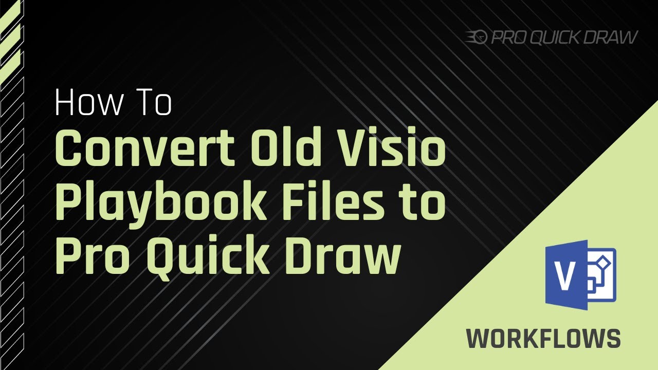 How to Convert old Visio Playbook Files to PQD - YouTube