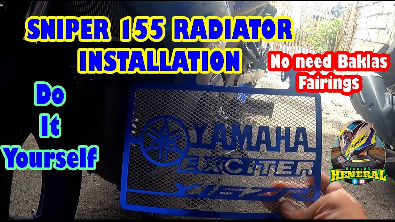 SNIPER 155 RADIATOR COVER INSTALLATION | No need baklas Fairings # ...