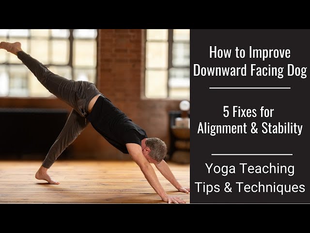 Yoga Downward Facing Dog Pose