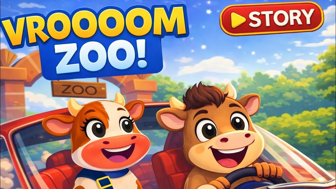 Beep Beep, Moo! A Zoo Adventure | Animated Story for Kids - YouTube