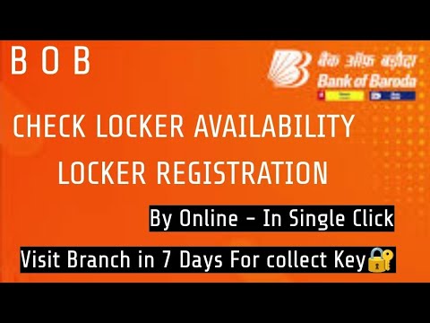 BOB Instant allotment of Locker Online 24/7 Get locker vaccancy online ...