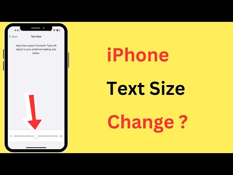 How To Change (Increase Or Decrease) Text Size In iPhone | iPhone Me Font Size Kaise Badle - YouTube