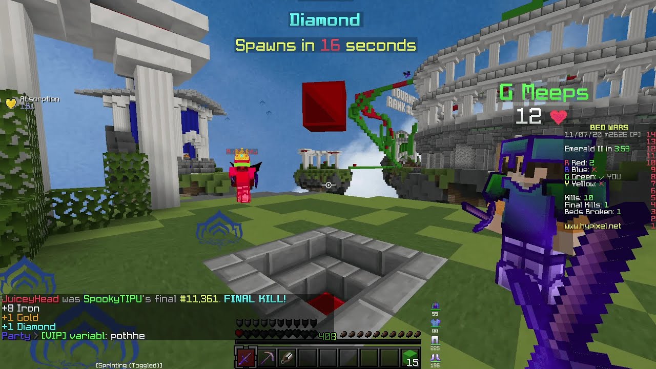 Playing with NotNico [Ranked Bedwars] - YouTube