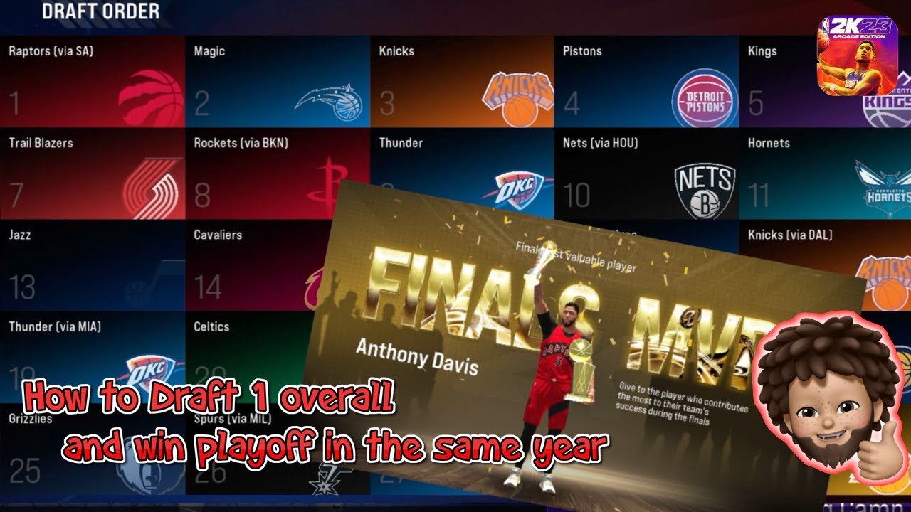 NBA 2K23 Arcade Edition - The Association Mode - How to Draft 1 overall ...