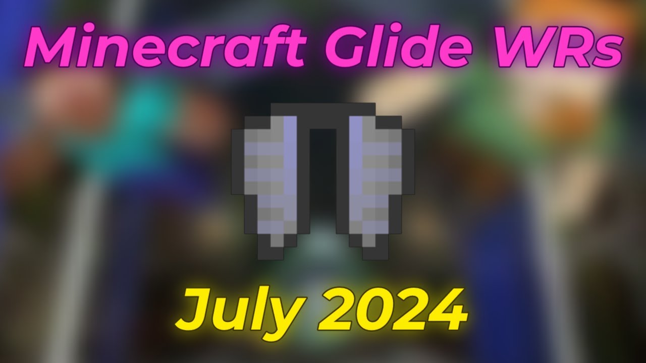 Minecraft Glide Minigame WRs as of July 2024 - YouTube