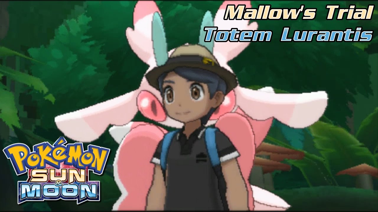 Pokemon Sun And Moon Gameplay #5: Mallow's Trial, Totem Lurantis - YouTube