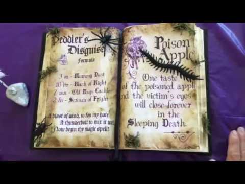 DIY Spell Book Halloween Prop - YouTube