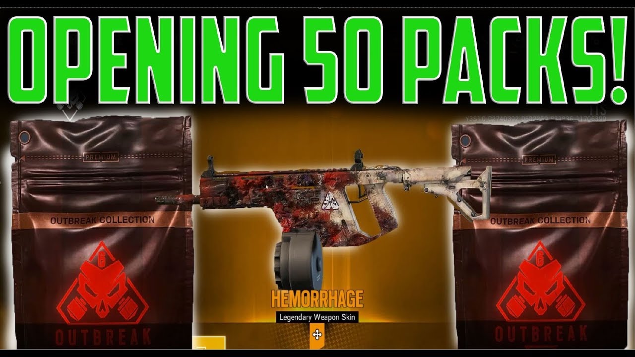 R6: Opening 50 OUTBREAK PACKS! Every Item! - YouTube