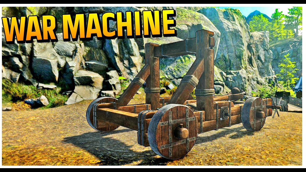 I Built A WAR Machine On My First Day | Medieval Machines Builder Demo ...