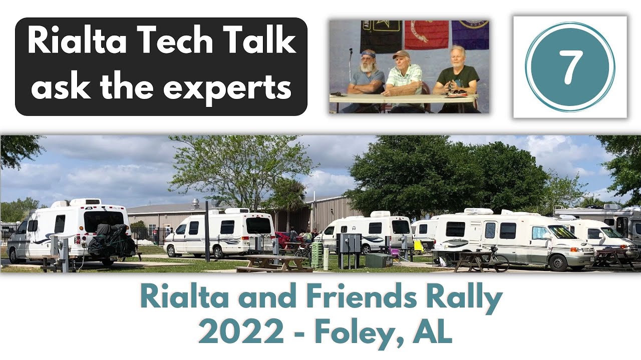 Rialta and Friends Rally 2022 Tech Talk (part 7) Winnebago Rialta Rear ...