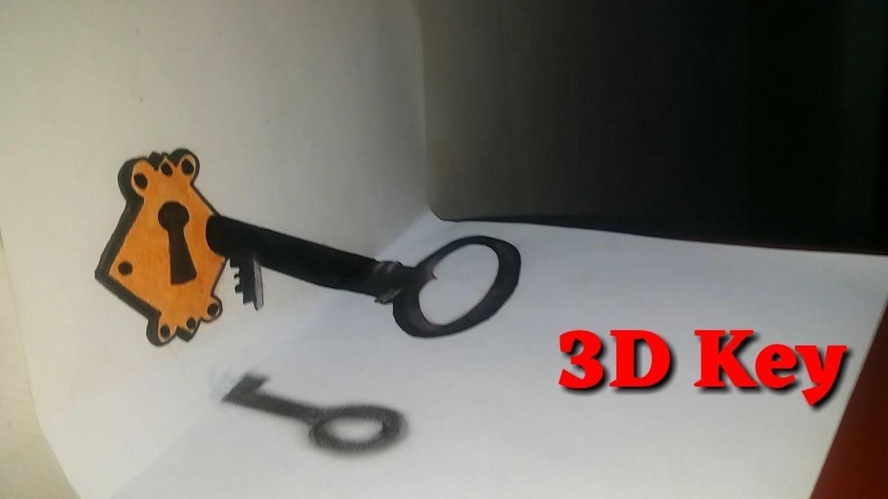 3D Key| 3D Art| 3D Art Realistic| Water Colour Painting| Art Attack ...