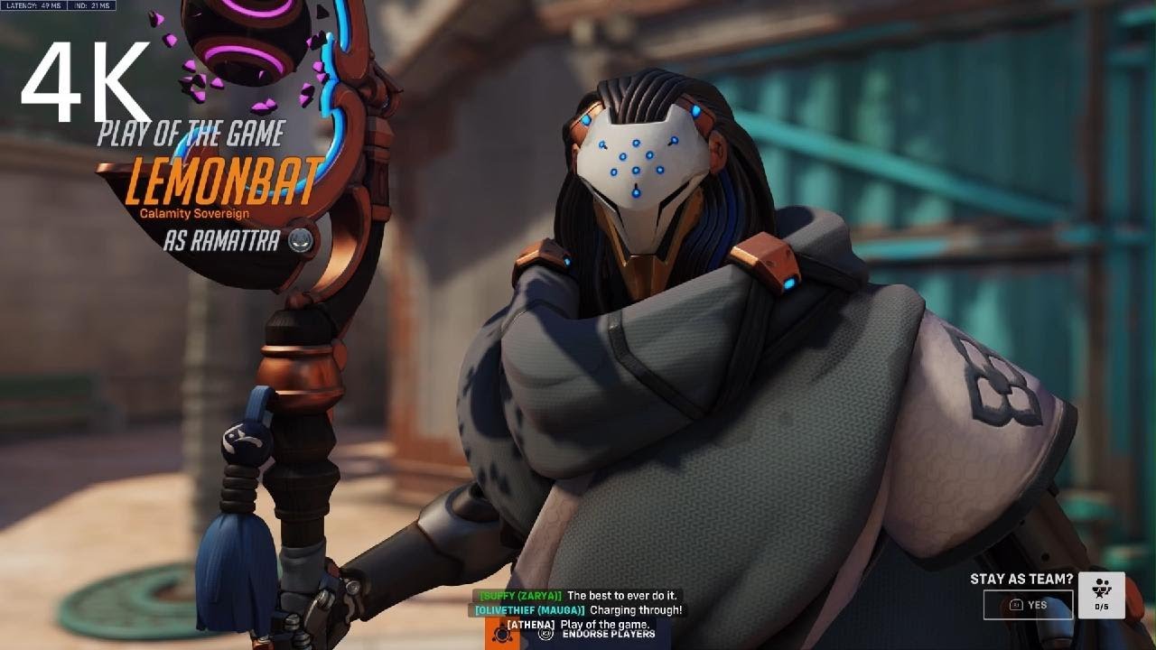 RAMATTRA insane competitive gameplay 4K - overwatch 2 - YouTube
