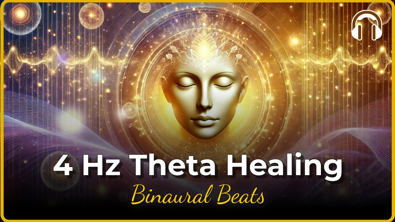Theta Waves for Deep Healing | 4Hz Binaural Beats (90 min) - YouTube