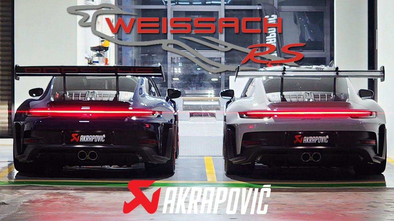 Akrapovic exhaust Porsche 992 GT3 RS | TWO IS BETTER THAN ONE - YouTube