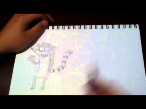 How to draw rigby part 1 - YouTube