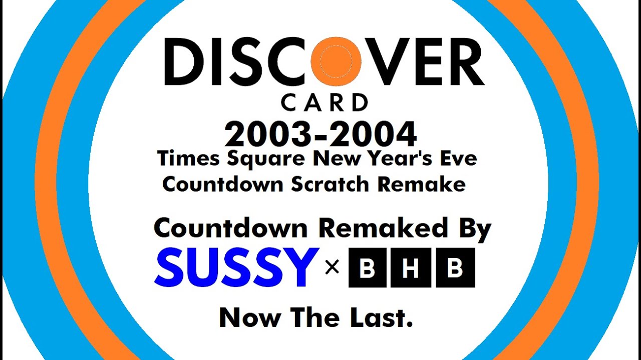 Sussy's Discover Card 2003-2004 Times Square NYRE Countdown Scratch ...