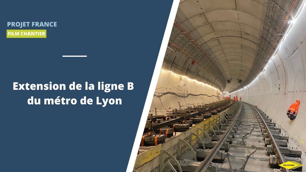 Extension de la ligne B du métro de Lyon pour Sytral Mobilités - YouTube
