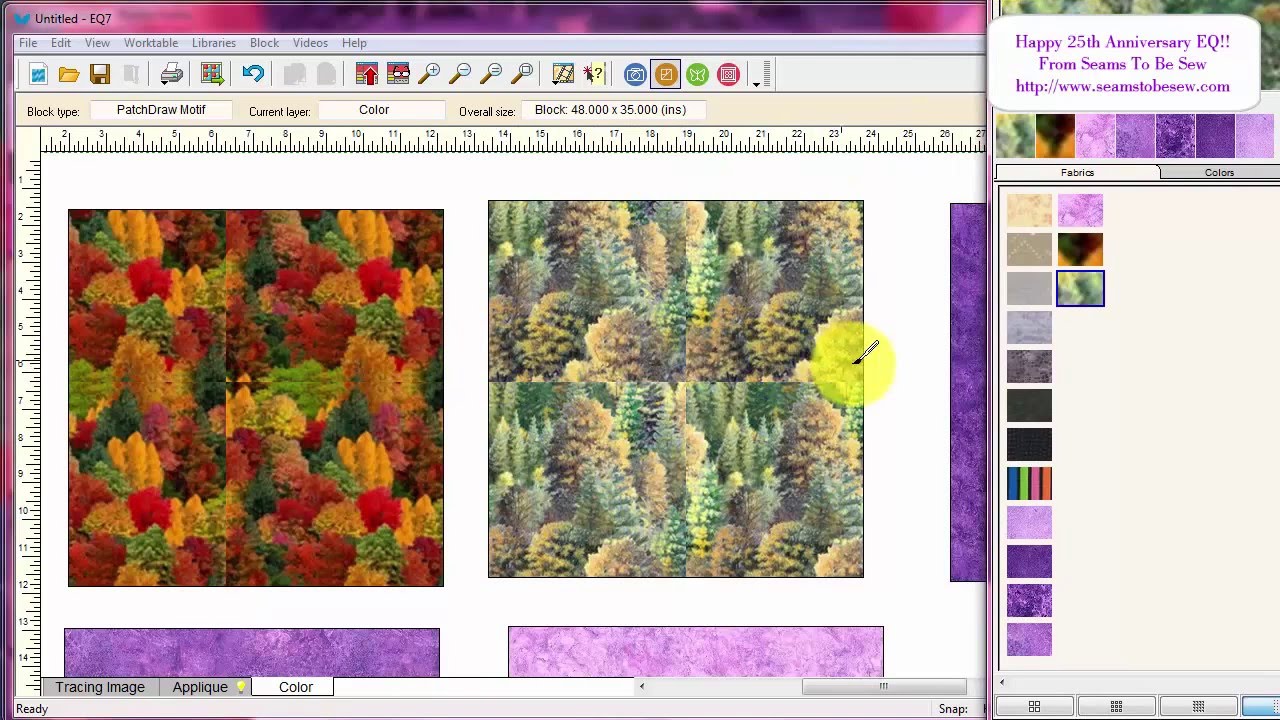 Lesson 3 Working With The Fabric Library In EQ - YouTube
