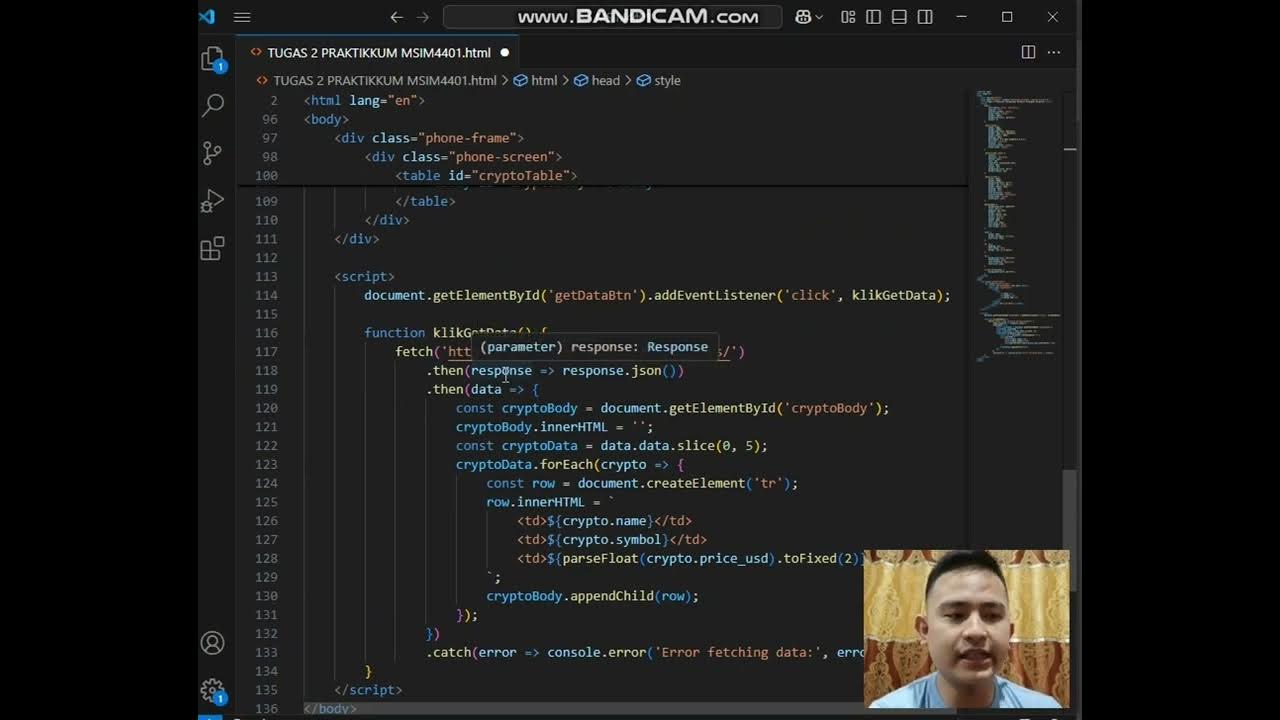 TUGAS 2 PRAKTIKUM MSIM4401 PEMROGRAMAN BERBASIS PERANGKAT BERGERAK - YouTube