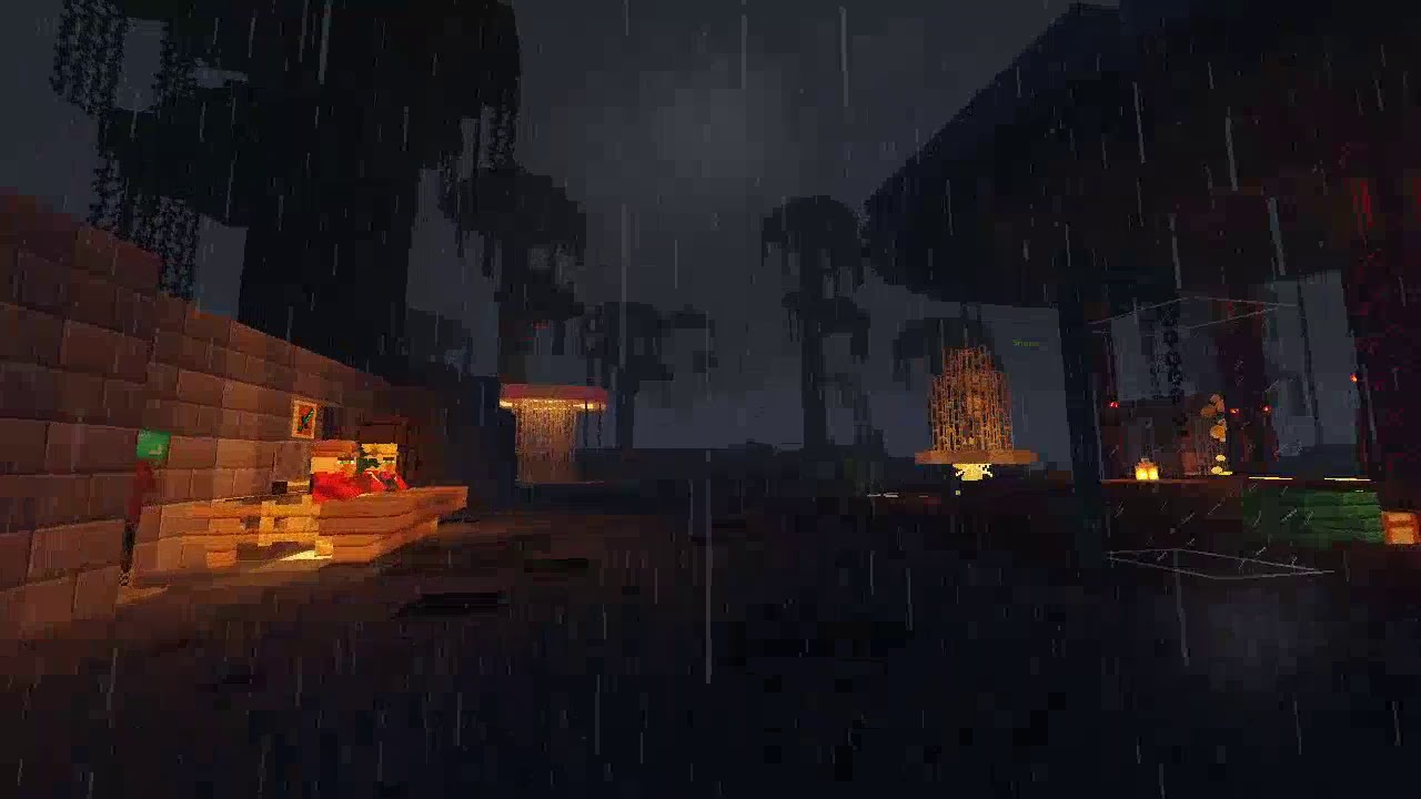 My Minecraft Server with Shaders | Creepy Weather - YouTube