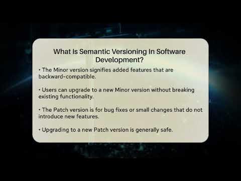 What Is Semantic Versioning In Software Development? - Next LVL Programming - YouTube