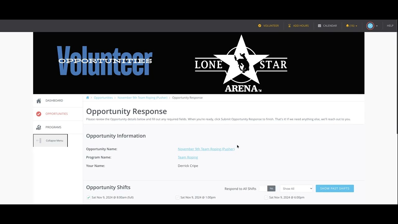 How to Sign Up for a Volunteer Positions Using the New Software - YouTube