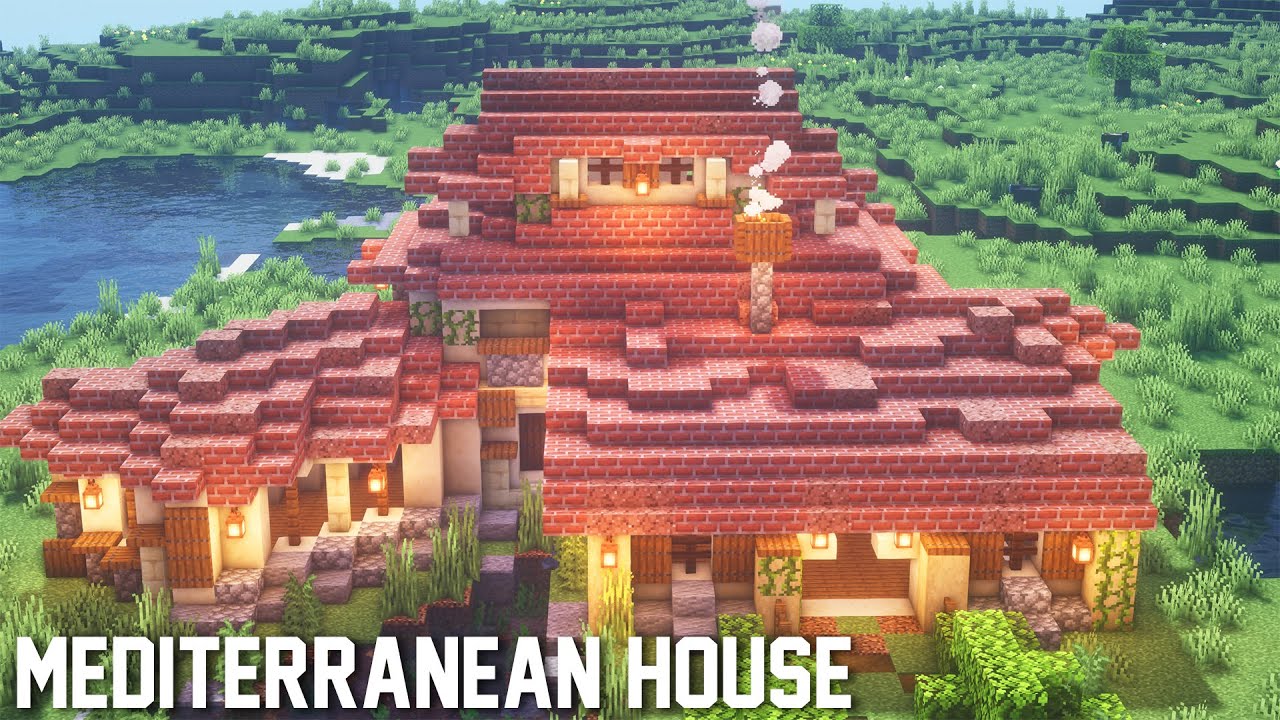 Minecraft | Mediterranean House Tutorial | [How To Build] - YouTube