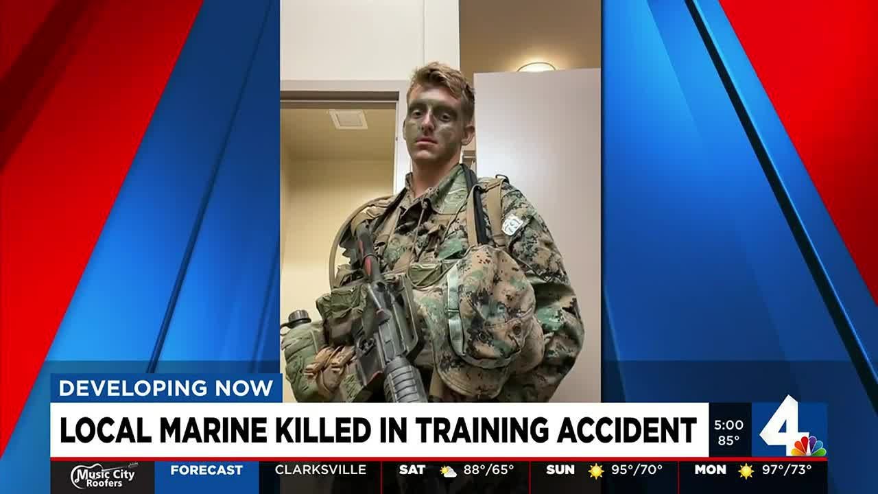 Local marine killed in training accident - YouTube