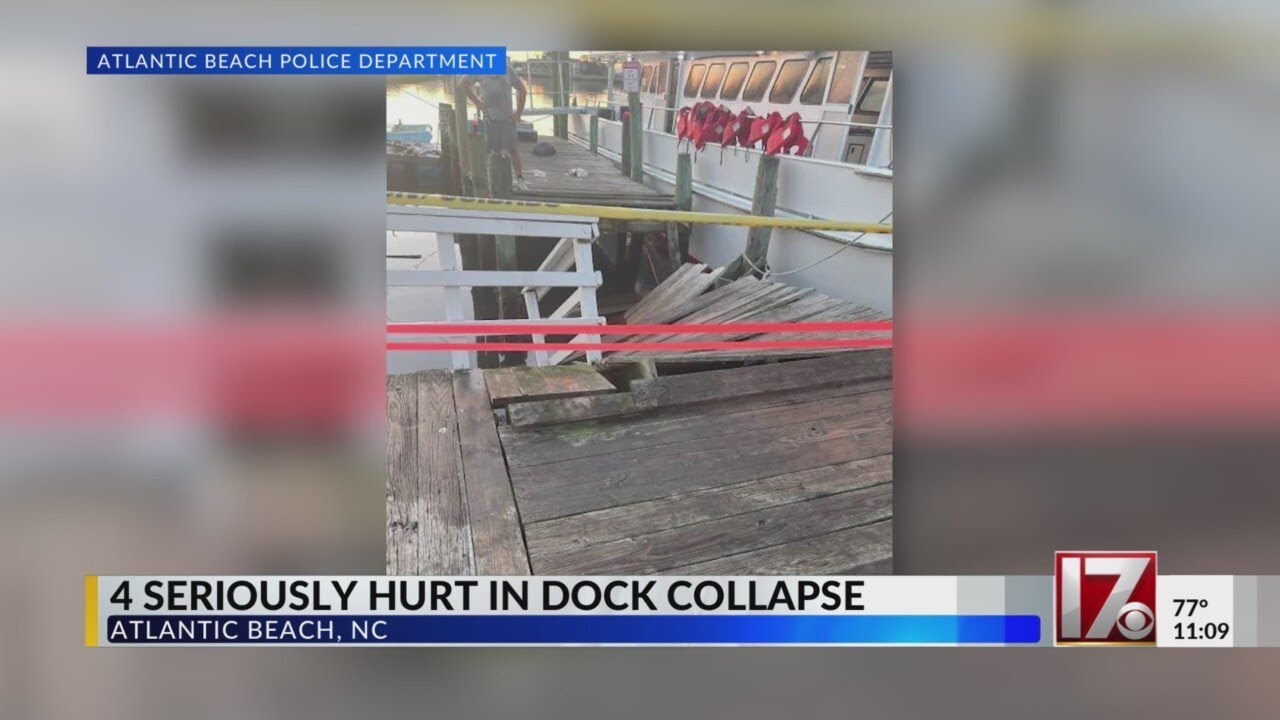 4 injured after part of dock collapses in Atlantic Beach; up to 10 fall ...