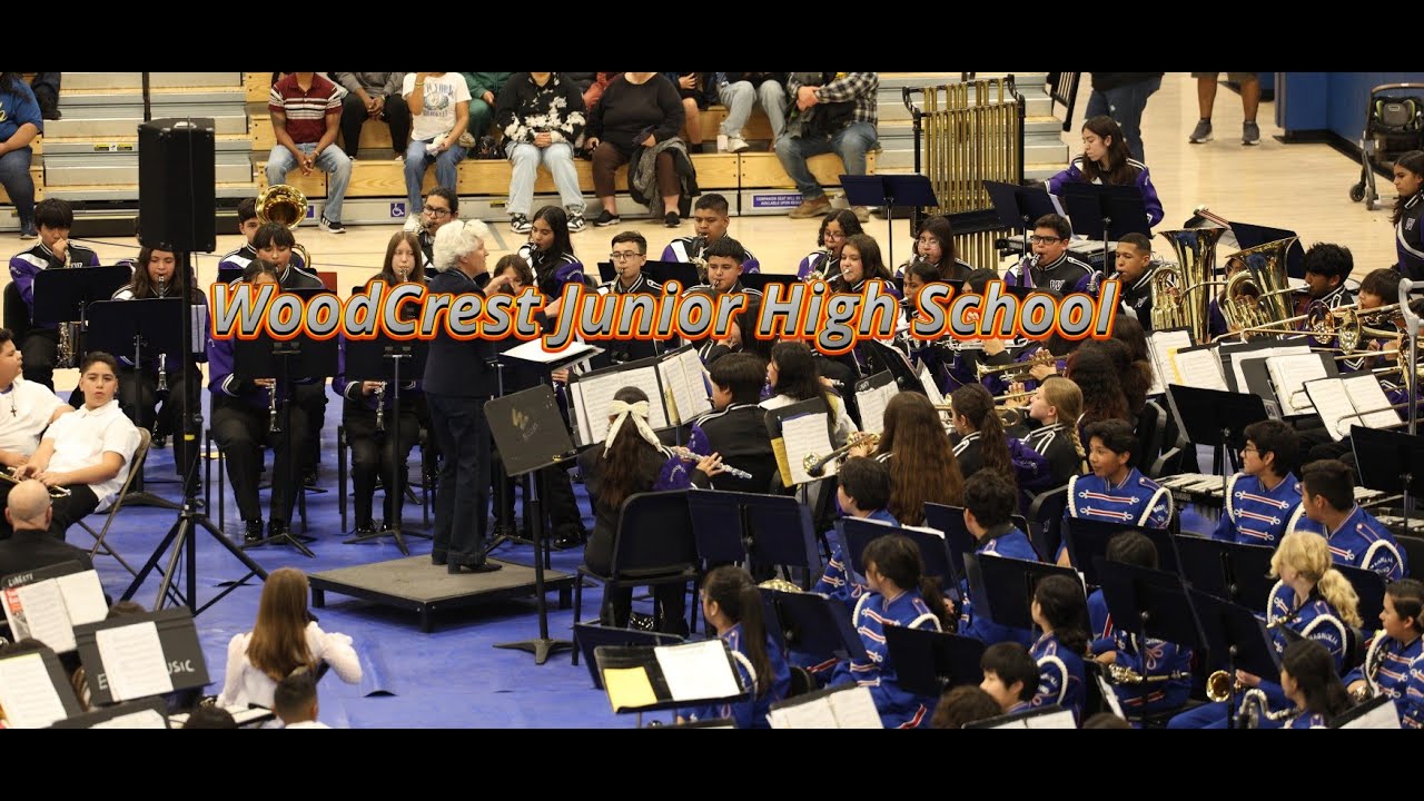 CVUSD Band Showcase 2025 - Woodcrest Junior High School - YouTube