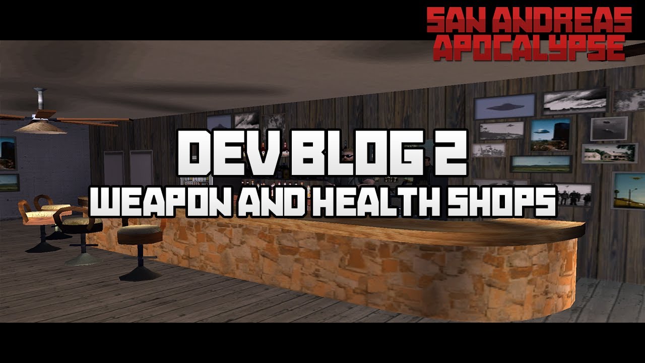 San Andreas Apocalypse - Dev Blog 2: Weapon and Health Shops - MTA:SA Zombie MMORPG - YouTube