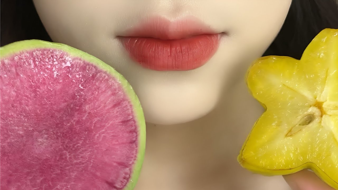 ASMR Eating Edible Fruits and Vegetables with a Secret Twist! - YouTube