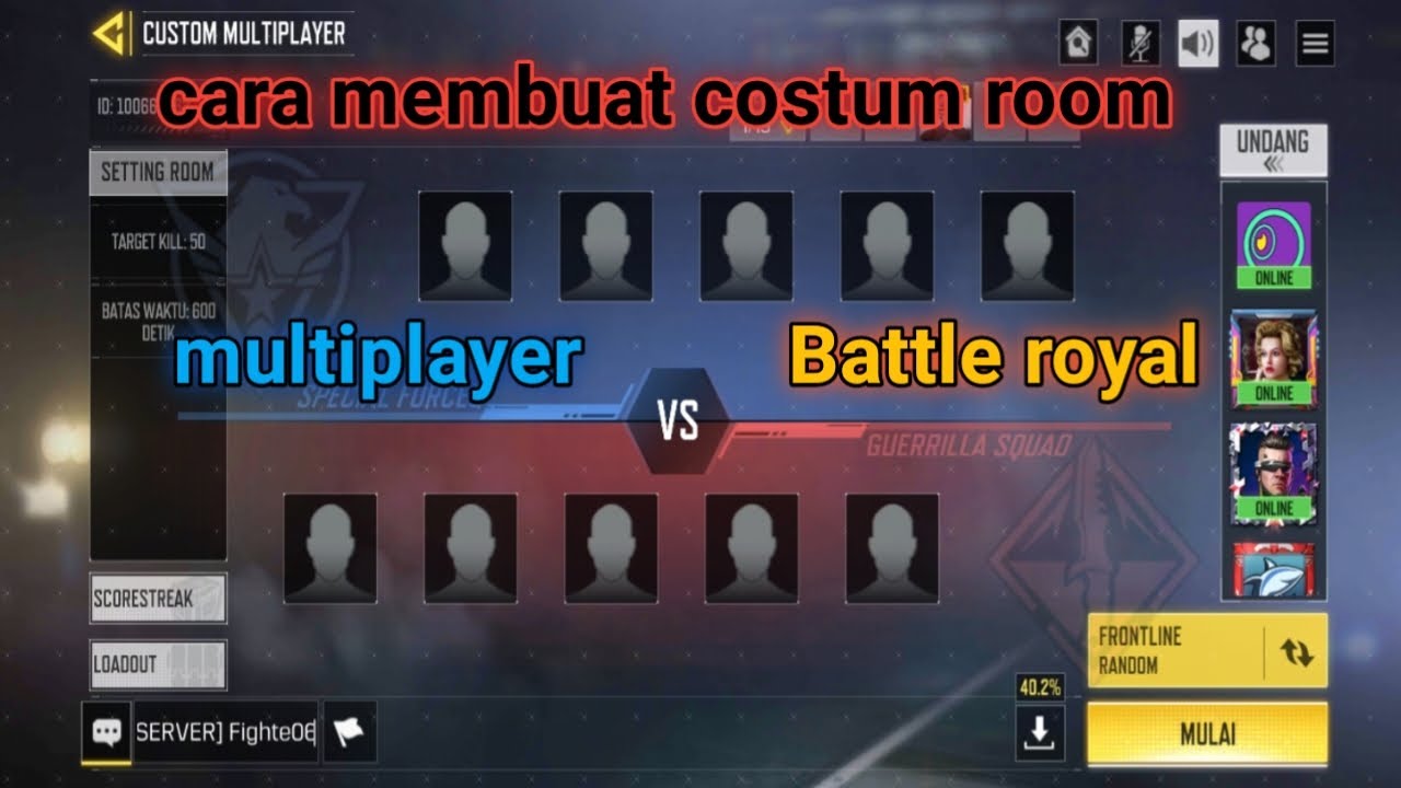 ini dia cara membuat costum room di codm ( Callofduty Mobile ) - YouTube