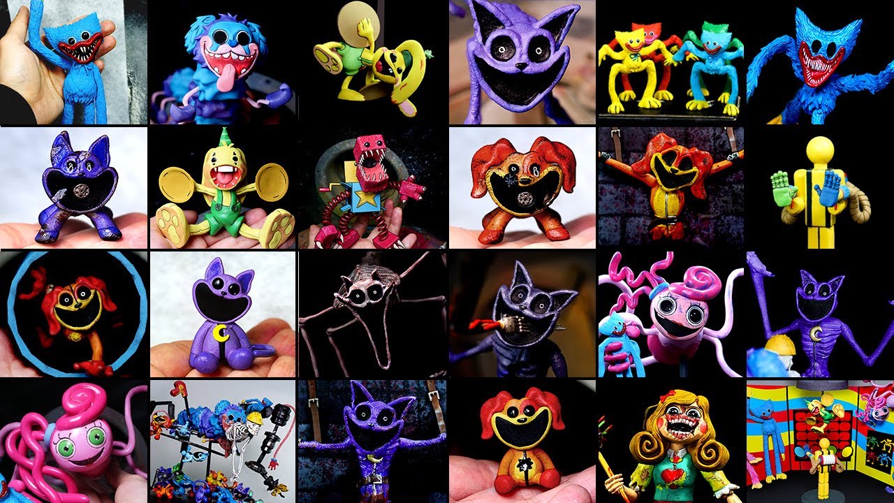 Making All Poppy Playtime Chapter Characters Sculptures Timelapse - YouTube