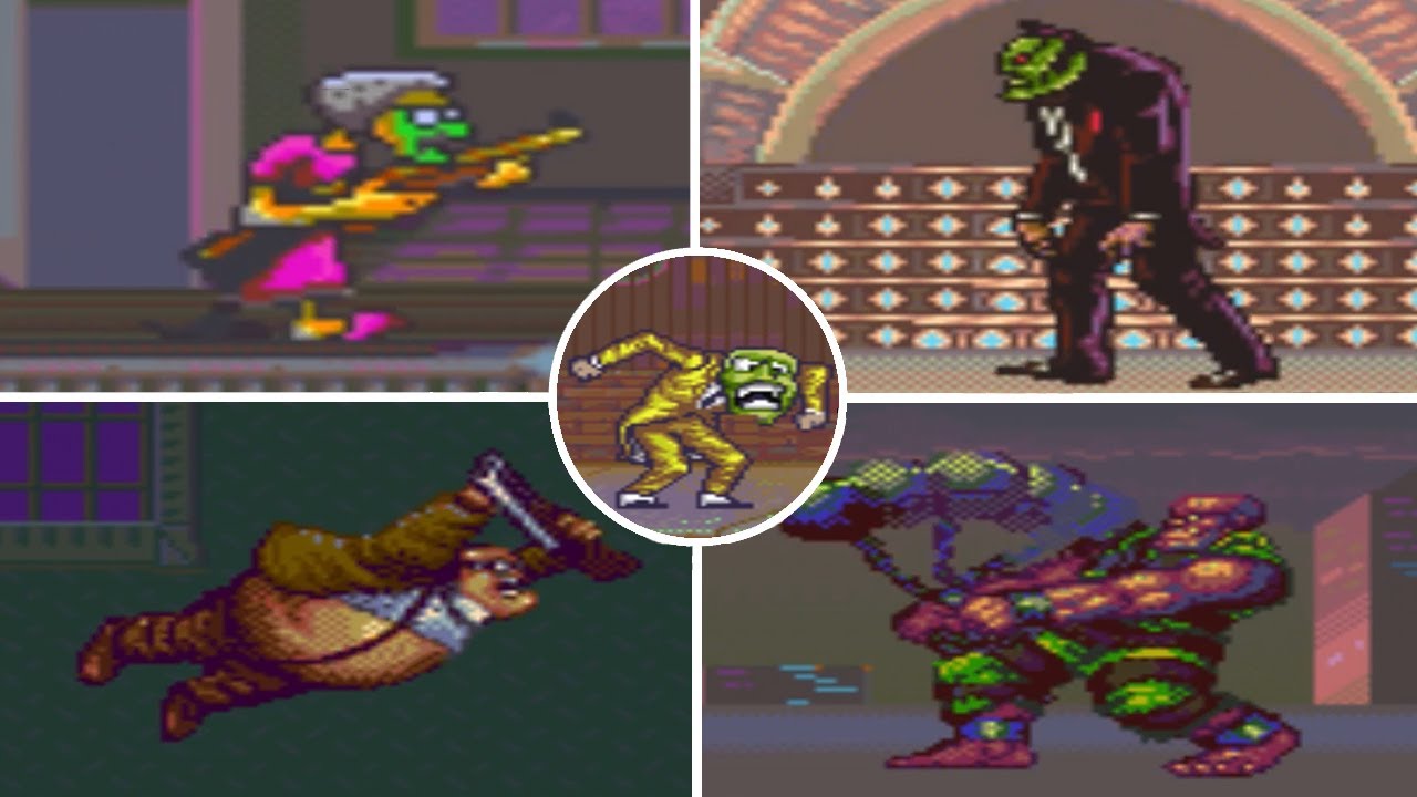 Game n°155 - The Mask ( SNES ) All bosses - YouTube