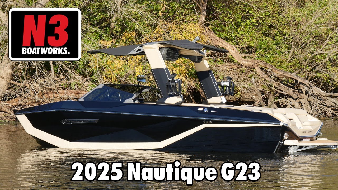 2025 Nautique G23 - Jet Black/Sahara - On Water || N3 Boatworks - YouTube