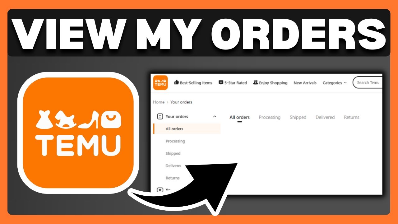 How To View My Orders On Temu - Full Guide - YouTube