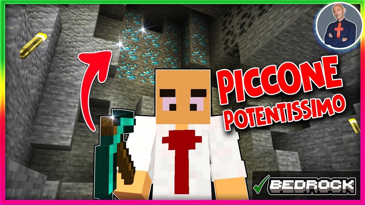 COME FARE IL PICCONE PIU' FORTE SU MINECRAFT (PS4 SWITCH XBOX PE ...