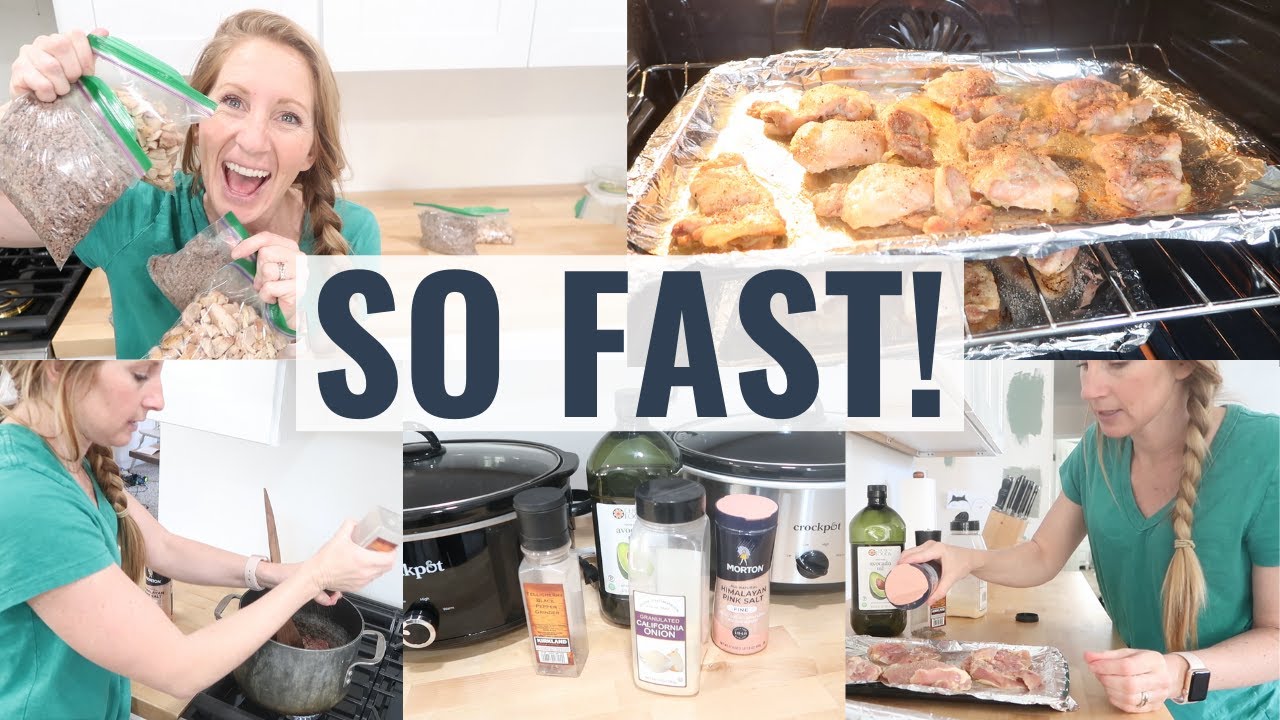 LARGE MEAT PREPPING DAY! -FAST, EASY BULK MEAT PREP - YouTube