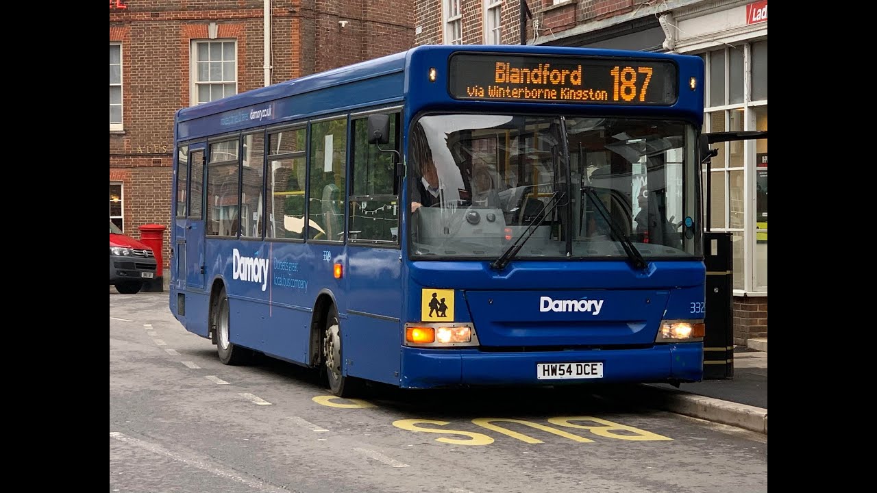 Darting down the lanes - Damory Coaches Dennis Dart MPD 3329 - YouTube