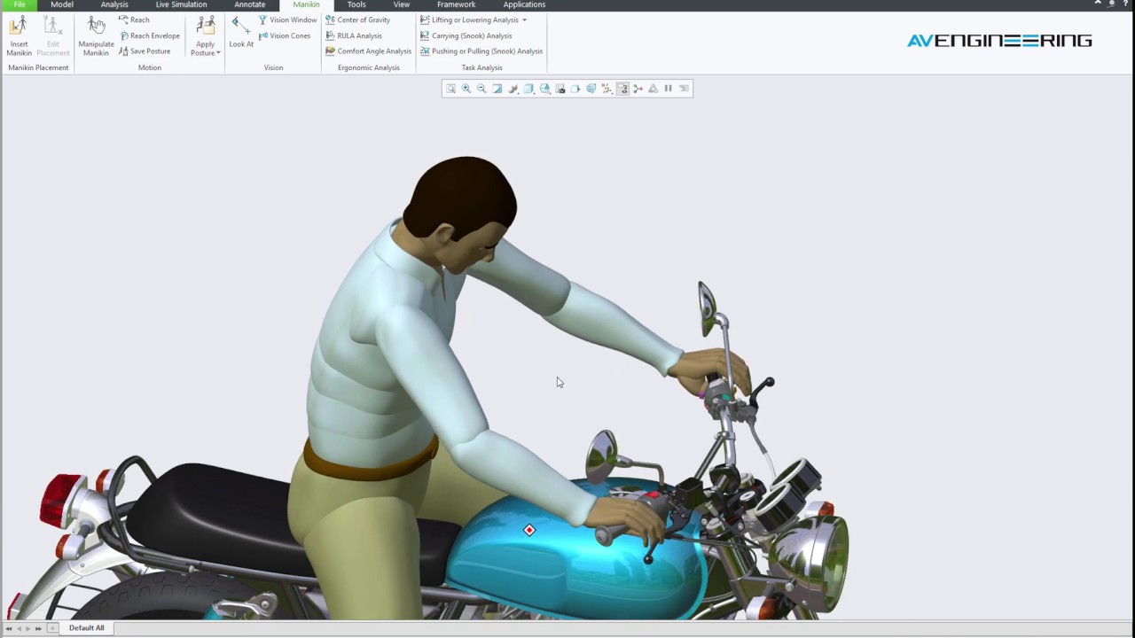 Vizualizace postav v kontextu sestav. Creo Manikin. - YouTube