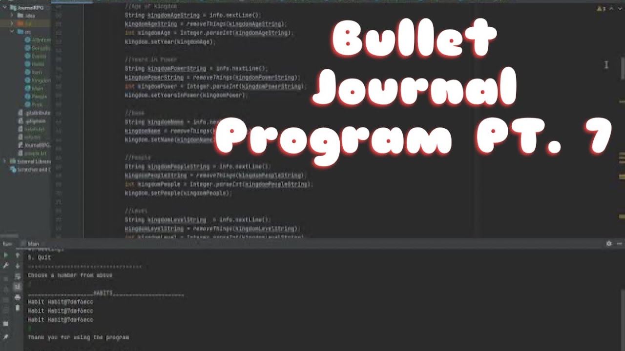 Bullet Journal RPG Program | PART 7 - YouTube